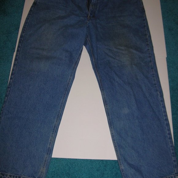 Jeans | Mens Carhartt Relaxed Fit Denim Jeans 44x32 Med Blue Really ...